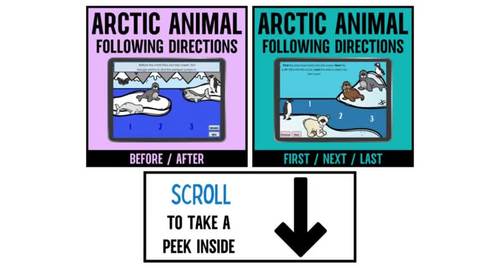 Bundle - Arctic Animal Following Directions with Sequential Concepts