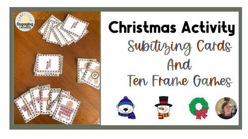 Christmas Card Games; Subitizing with Ten Frames, Addition ...