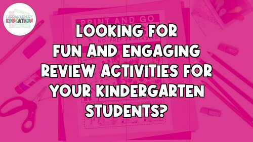 Kindergarten August Activities for Back to School No Prep Printables Review