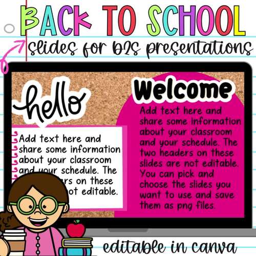 Back to School Meet the Teacher Open House Slides | 100 Slides EDITABLE ...