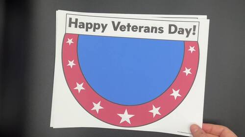 Veterans Day Thank You Craft | Writing & Drawing Prompts with Bulletin ...
