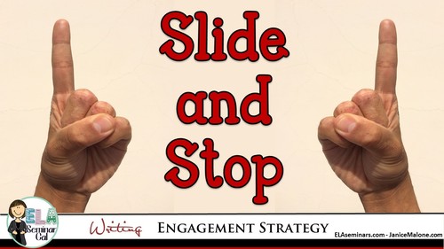 Slide and Stop Writing Strategy: Make Your Characters Jump Off the Page