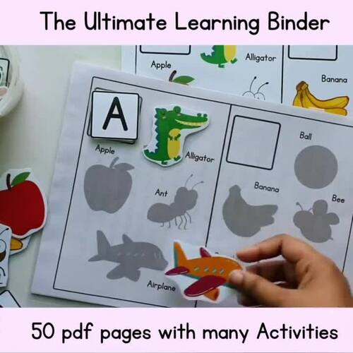 Toddler Busy Book Mega Bundle,Preschool Learning Binder Bundle ...