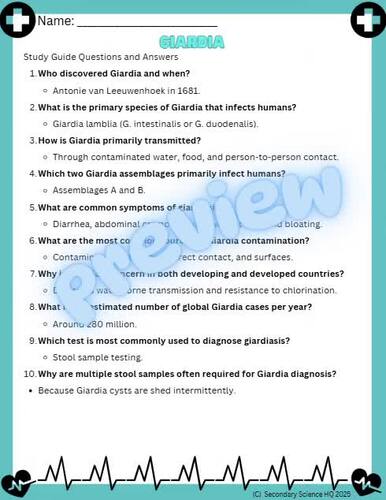 Foodborne Pathogens Review and Study Guides | Health | FACS | TPT