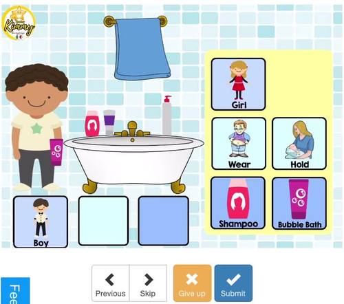 Bathroom Build a Sentence by Teacher Kimmy | TPT