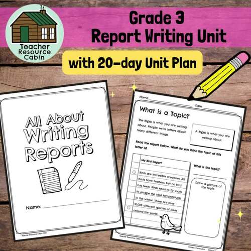 Grade 3 Report Writing Unit (Printable + Google Slides™) | TPT