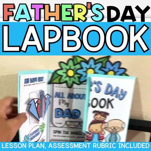 Interactive ESL Father's Day Craft Lapbook- ESL Project for Grades 2-5