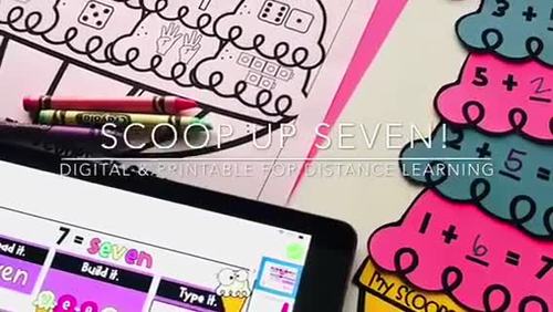 Addends to 7 - DIGITAL & PRINTABLE - Google Slides & Seesaw - Distance ...