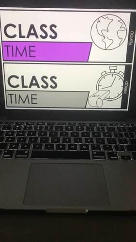 Classroom Schedule Cards | School Doodles by Charley's Classroom