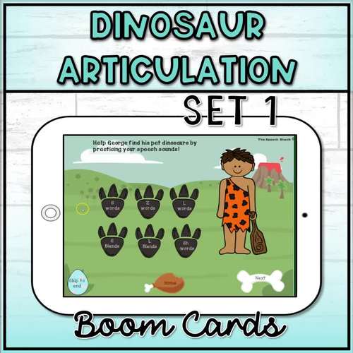 Dinosaur articulation Boom Cards™ Set 1 by The Speech Shack | TPT