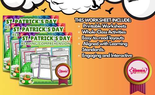 St. Patrick’s Day Reading Comprehension Passages Writing Activities 4th ...