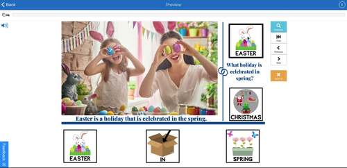 Easter Boom Cards | Speech Therapy | Core Words | AAC by Speech ...