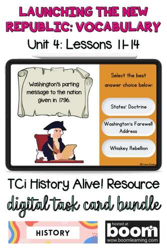 TCi History Alive! Unit 4 Vocabulary: The New Republic | Digital Resources