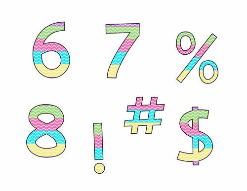 Printable Boho Chevron Bulletin Board Alphabet Letter, Wall Display ...