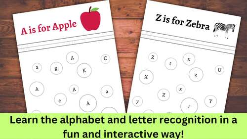 Letter Recognition, Letter Sounds Worksheets by Barefoot Learning