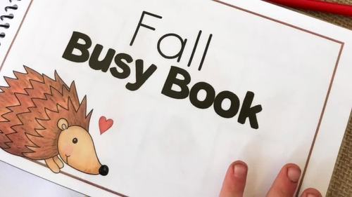 Fall Math and Counting Busy Book (Prek, Preschool, Kindergarten)