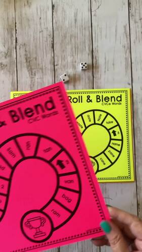 Roll and Blend Phonics Dice Games - 43 Phonics Fluency Games and Drills