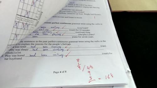 Set of 2 Intermediate ESL / EFL English Exams: Present & Past Perfect ...