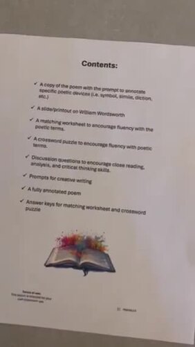 Complete High School ELA Lesson on Wordsworth's "I Wandered Lonely..."