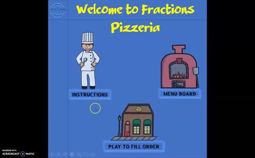 Fractions Pizzeria | Interactive PowerPoint Game | Distance Learning