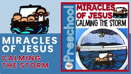 Preschool Bible Activities - JESUS CALMS THE STORM by Preschool SOS