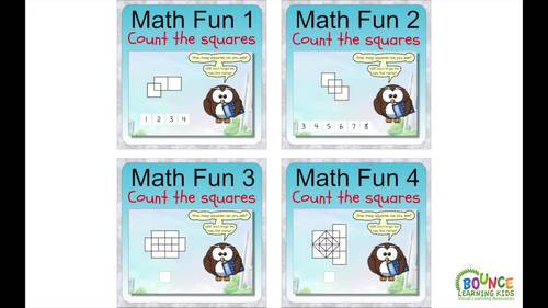Math Fun 4: Count the squares (BOOM distance learning math counting ...