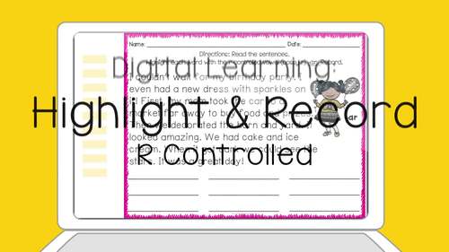 R Controlled Vowel Word Work for Google Slides™ by K's Classroom Kreations