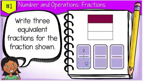 4th Grade Math Test Prep w/ Digital Math Google Slides™ and Forms™