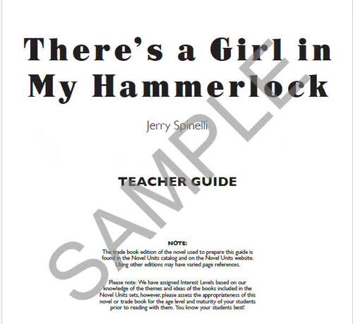 There's a Girl in My Hammerlock Novel Units® Teacher Guide Novel Study