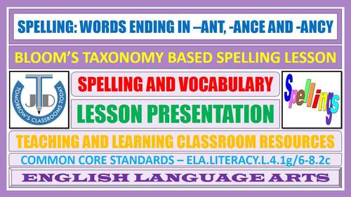 SUFFIXES: WORDS ENDING IN -ANT -ANCE -ANCY - WORKSHEETS WITH ANSWERS