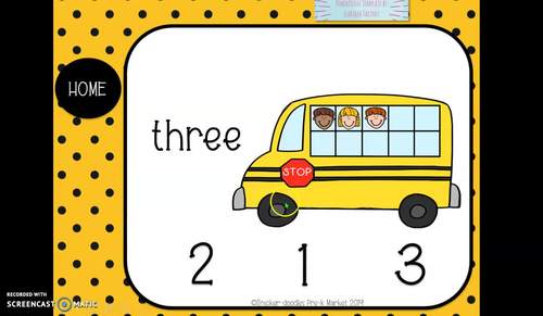 School Bus Counting to 20 Task Cards with PowerPoint Activity | TPT