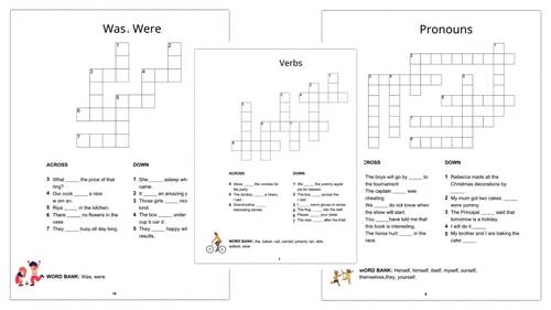 Practice English Grammar | 26 Crossword Puzzles | Grades 2–4 ...