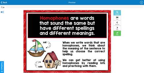 Homophones Boom Cards by Second Grade Smiles | TPT