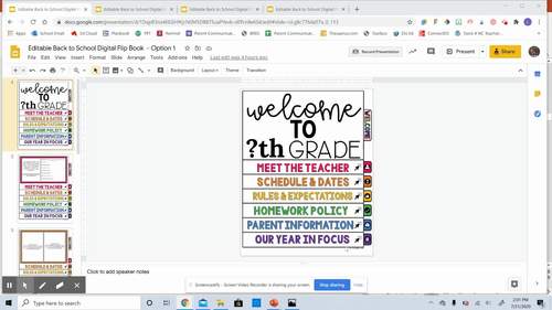 EDITABLE Back to School Flip Book | DIGITAL | DISTANCE LEARNING | TpT