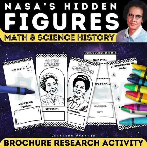 Hidden Figures NASA Brochure Activity | STEM Math Black History Women's ...