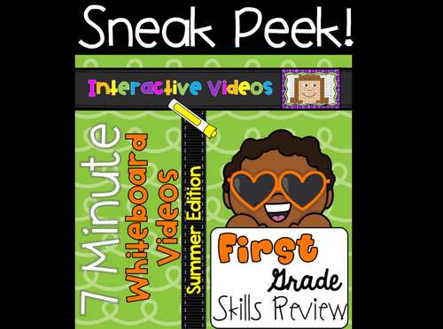 7 Minute Whiteboard Videos - Summer First Grade Review by The Primary ...