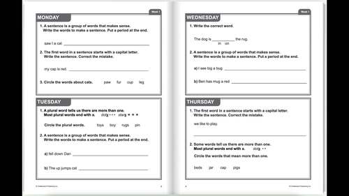 Grade 1 Daily Essentials Bundle: Language, Math, and Reading Comprehension