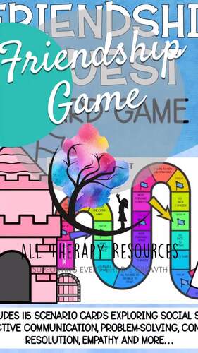 SOCIAL SKILLS & FRIENDSHIP Board Game for Kids - #cozyvibes | TPT