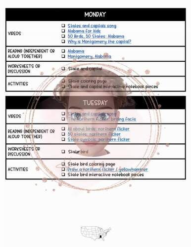Alabama State Unit Study | Capital, Bird, Flower, Flag, Animal | State ...