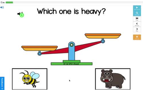 Measuring Weight Heavy or Light Boom™ Cards Activity | TPT