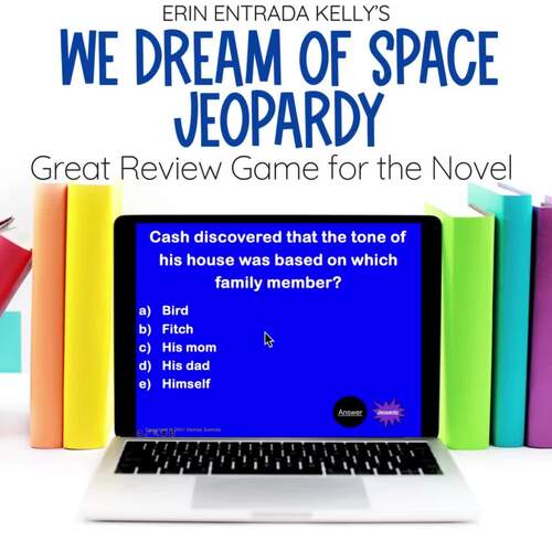 We Dream of Space by Erin Entrada Kelly Jeopardy by Reading Under the ...