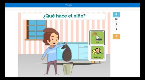 Construyendo oraciones básicas: agente – acción – objeto – Tarjetas Boom