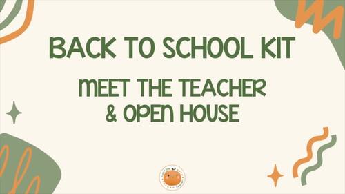 Camping Back to School, Open House & Meet the Teacher Kit + Bulletin Board