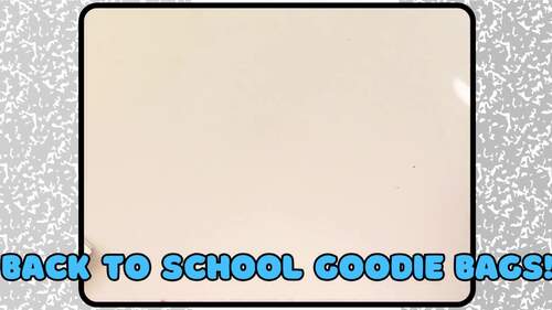 Back to School Gift Bag Templates – First Day Student Treats & Welcome Bags