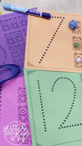 Make it Multisensory: Number Mats (0-20) by Glitter and Glue 4 K-2