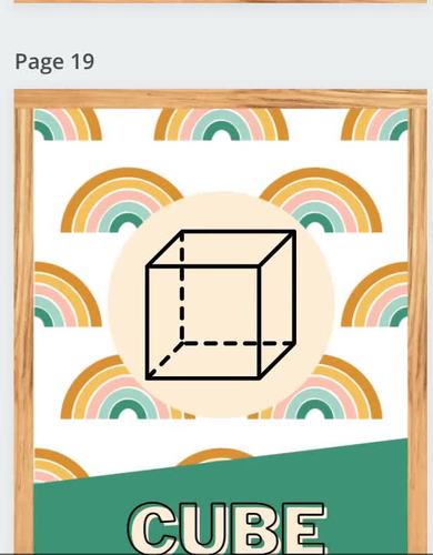 Modern Boho Rainbow Shape Classroom Posters by Miss Miller Creations Shop