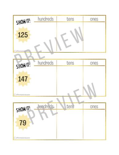 Build It Place Value Task Cards by Differentiated Education | TPT