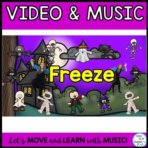 Halloween Freeze Dance, Brain Break, P.E. Exercise, Movement Activity ...