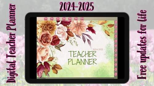 Digital Teacher Planner Goodnotes 2024-2025 by For Happy Children Store