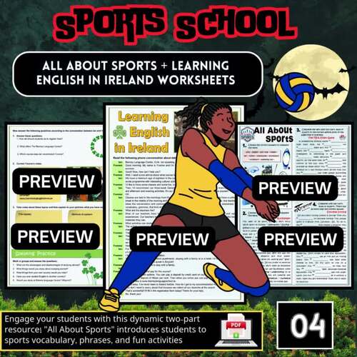 All About Sports + Learning English in Ireland Worksheets Vocabulary ...